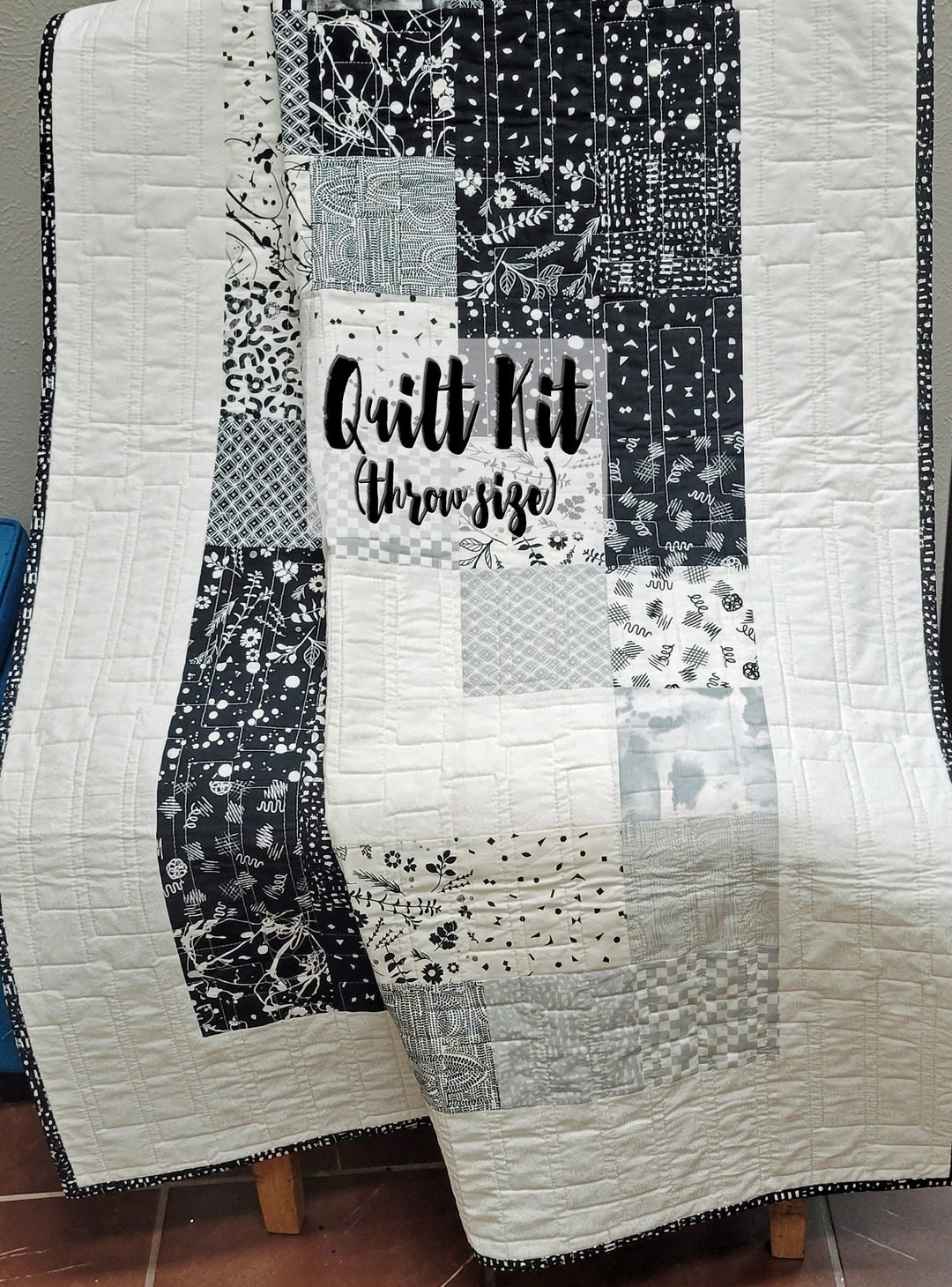Easy Quilt Kit, Beginner Quilt Kit, Throw Quilt Kit, Ruby Star Fabrics ...