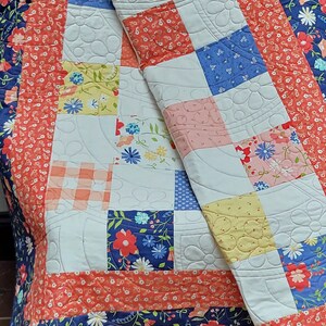 Easy Quilt Kit, Beginner Quilt Kit, Throw Quilt Kit, Patchwork Quilt ...