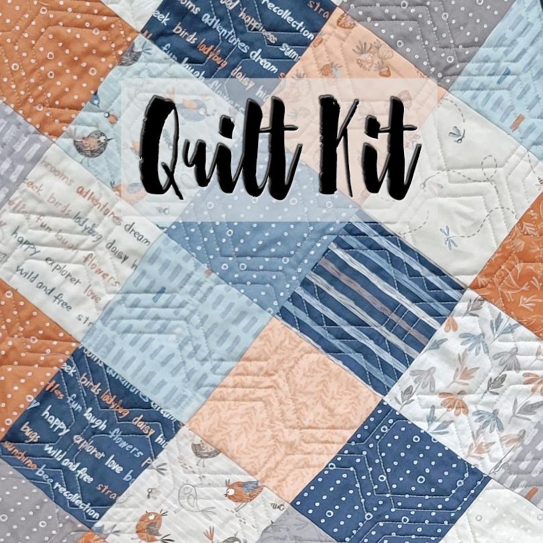 Pre Cut Baby Blanket, Easy Quilt Kit, Beginner Quilt Kit, Baby Quilt ...