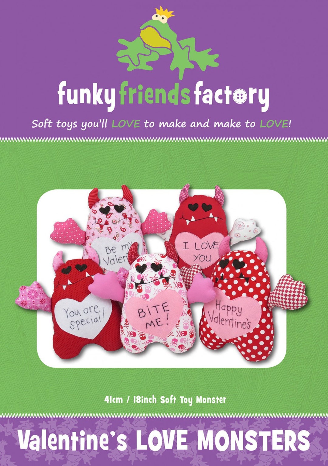 Funky Friends Factory, Stuffed Animal Pattern, Stuffie Pattern, Pauline ...