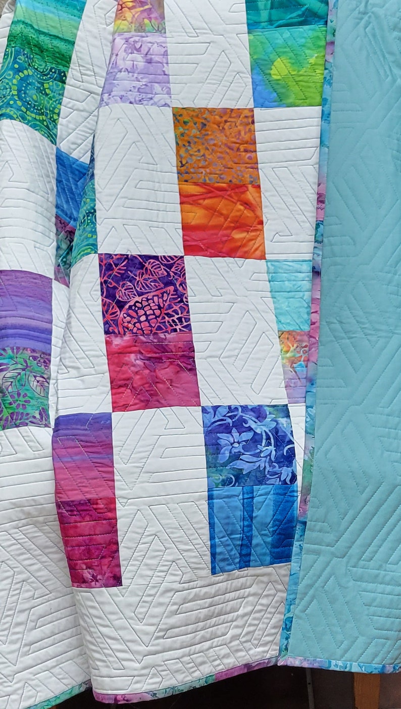 Easy Quilt Kit, Beginner Quilt Kit, Throw Quilt Kit, Patchwork Quilt ...