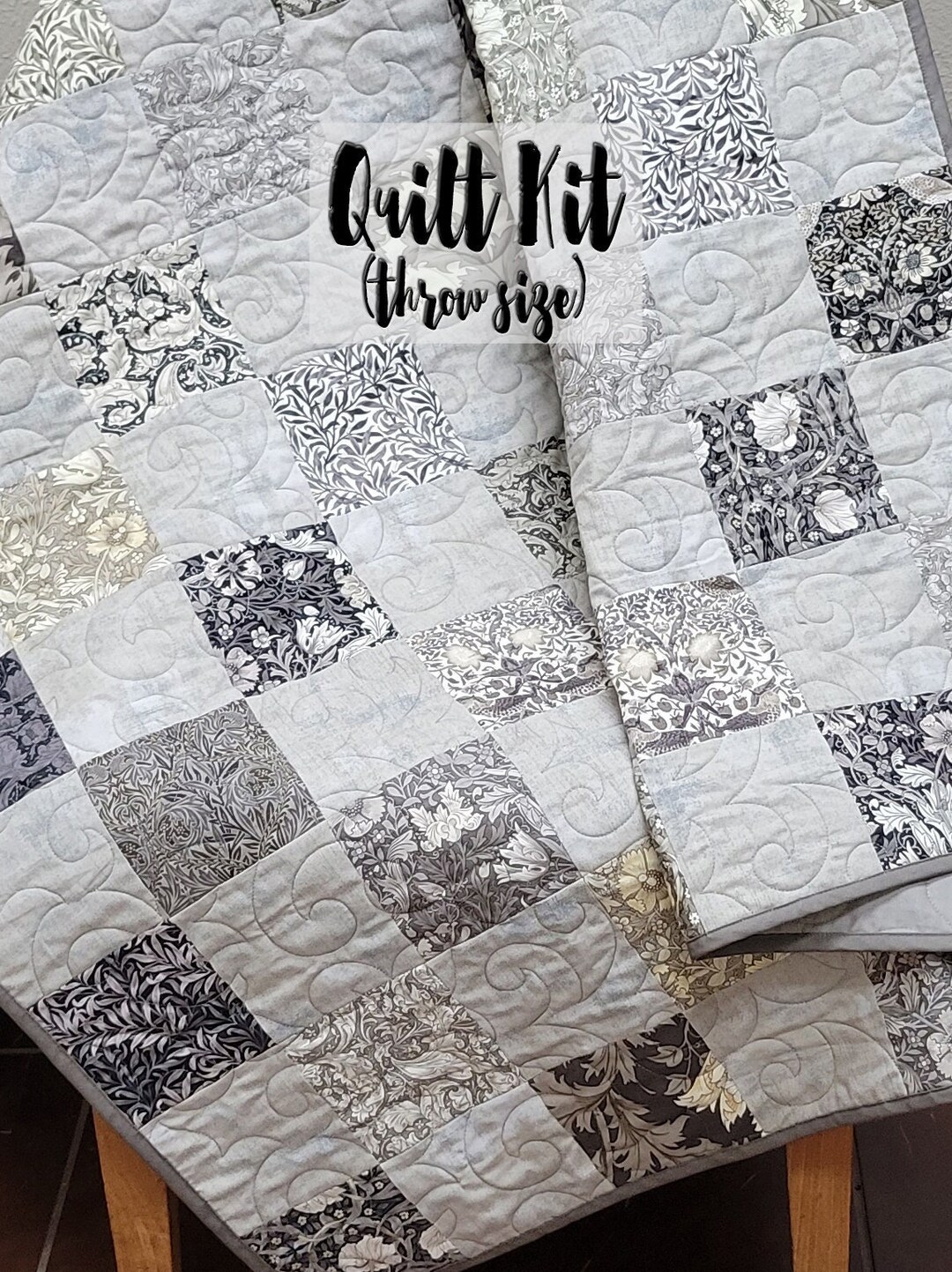 Easy Quilt Kit, Beginner Quilt Kit, Precut Quilt Kit, Charm Pack Quilt ...