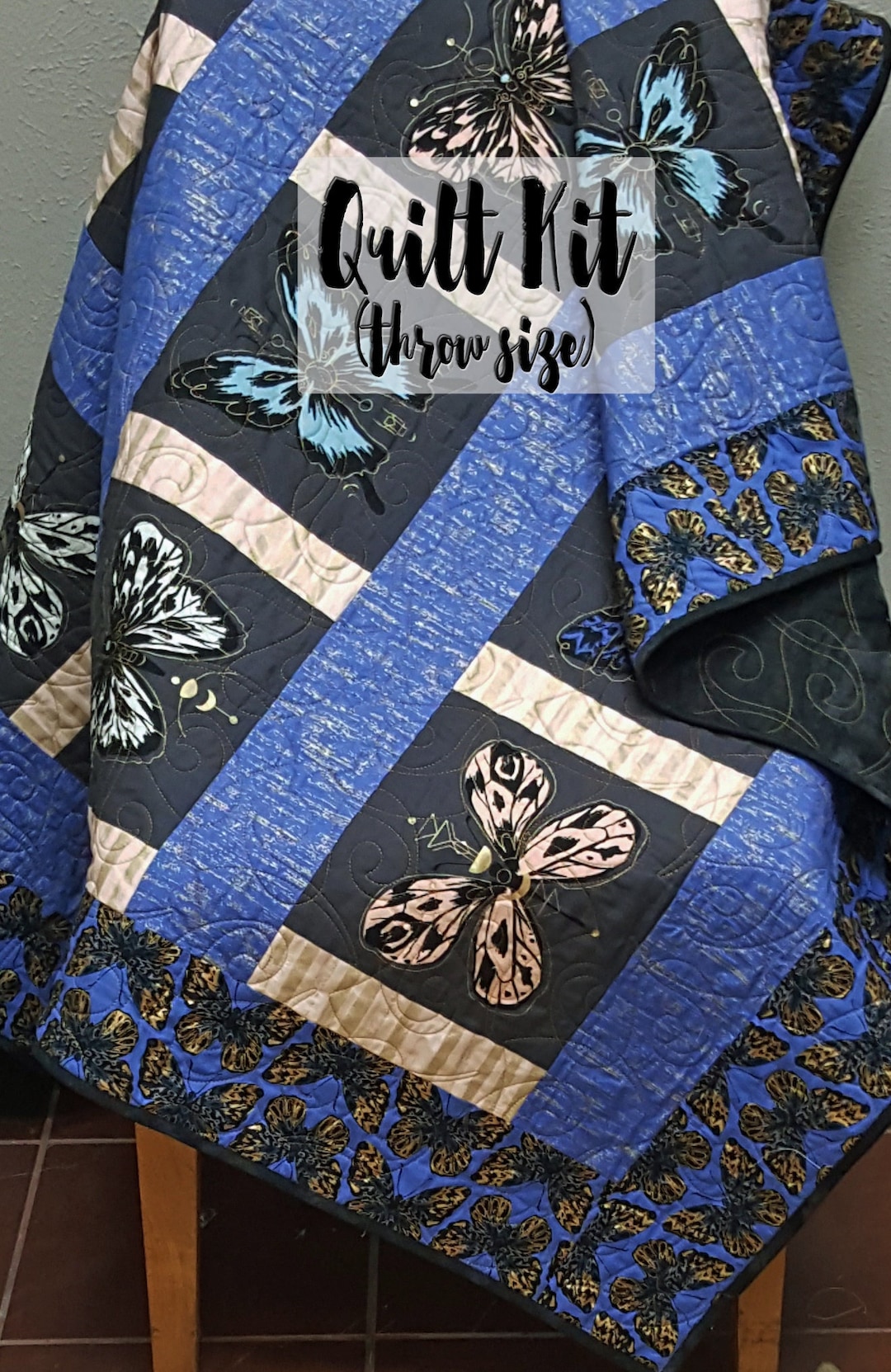 Ruby Star Fabrics Quilt Kit, Butterfly Quilt Kit, Easy Quilt Kit ...