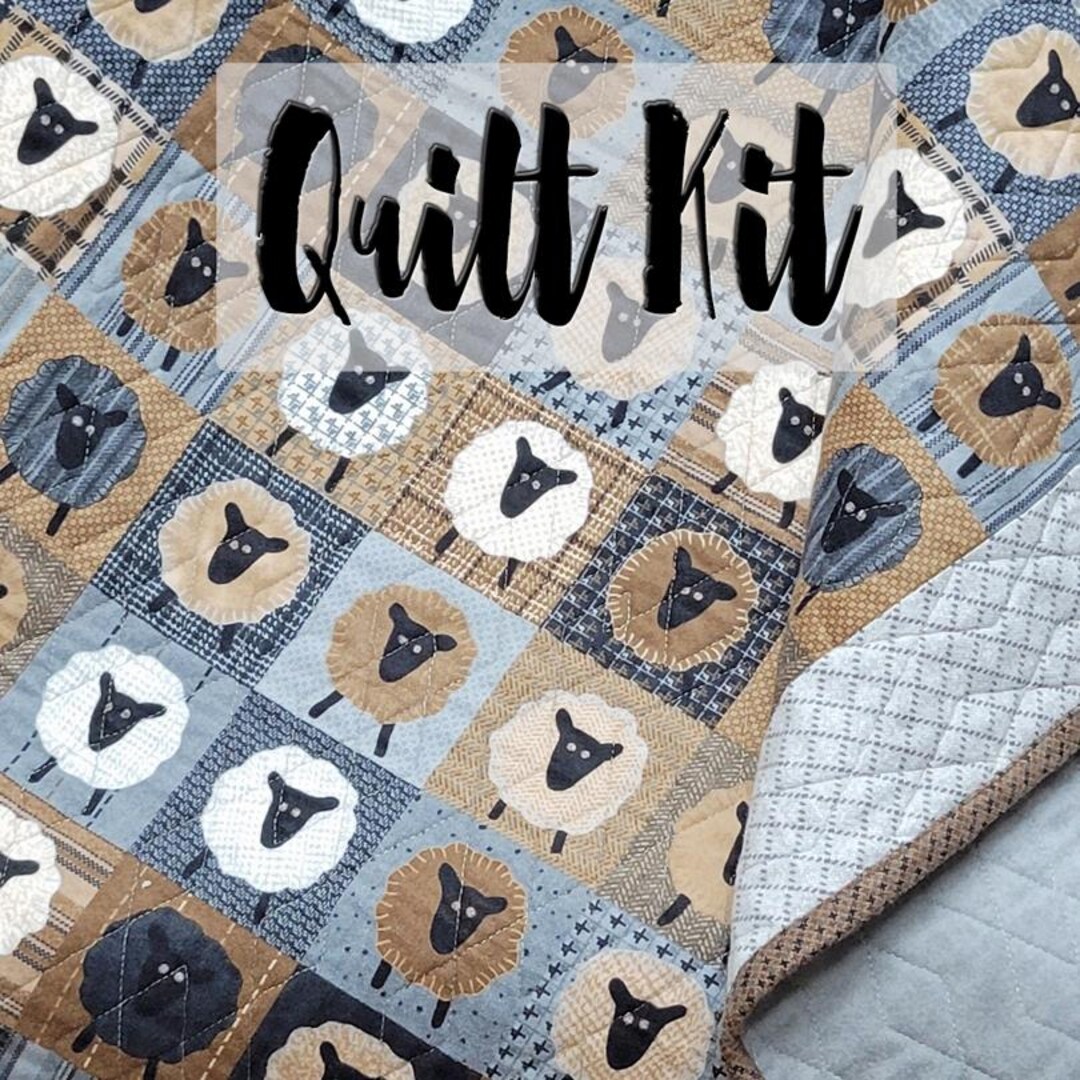 Easy Quilt Kit, Beginner Quilt Kit, Baby Quilt Kit, DIY Flannel Baby ...