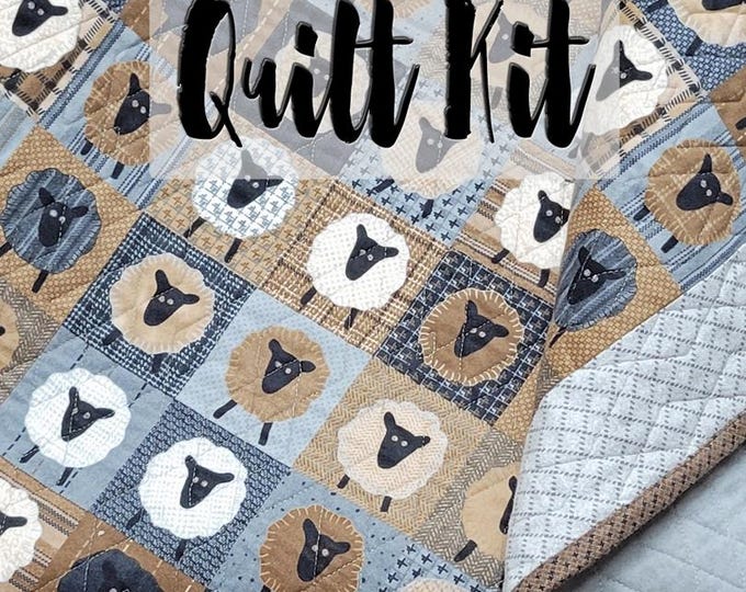 Pre Cut Baby Blanket, Easy Beginner Quilt Kit, Gender Neutral Quilt Kit ...
