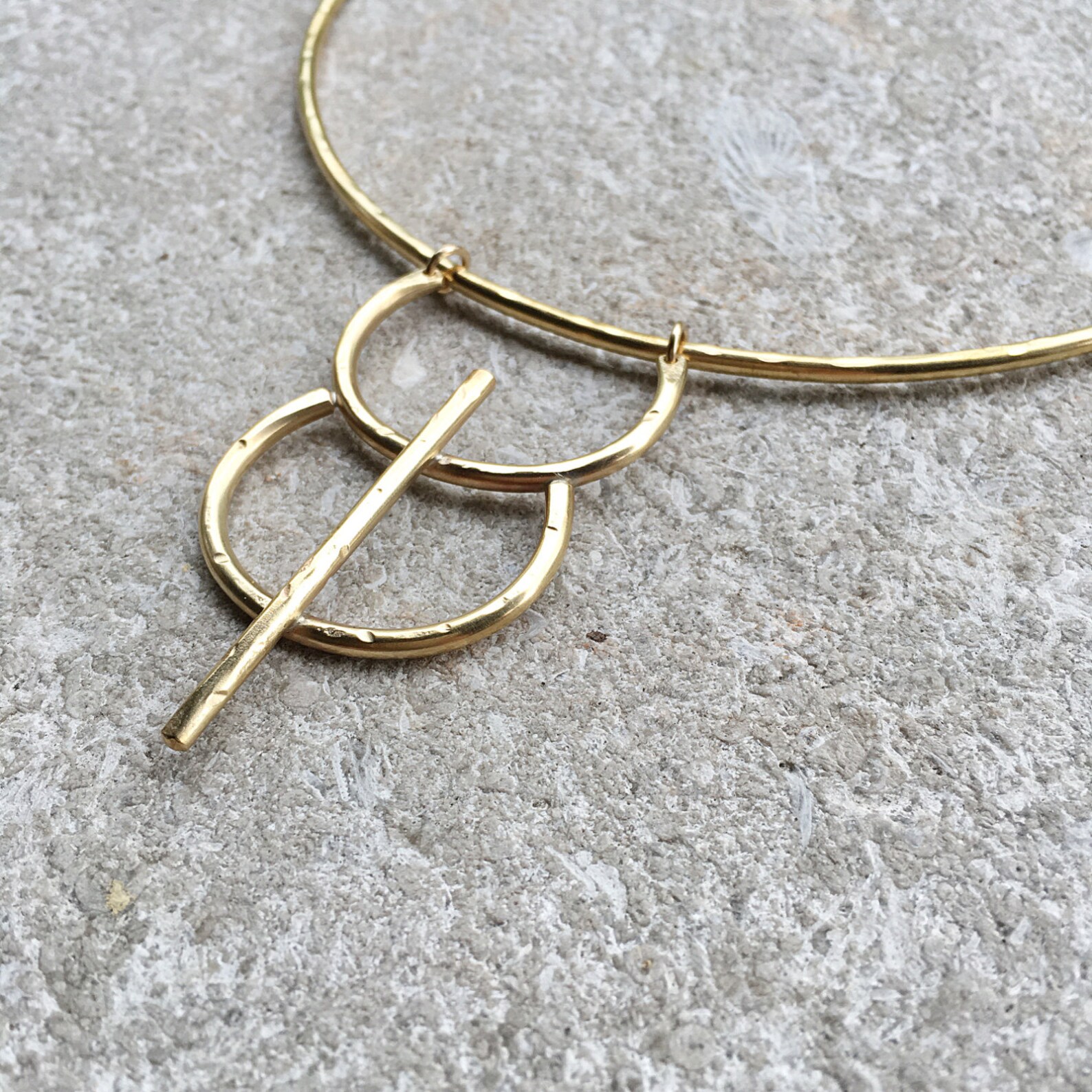 SOLSTICE Collar | Brass Talisman Neck Cuff | Mystical Modern Choker ...