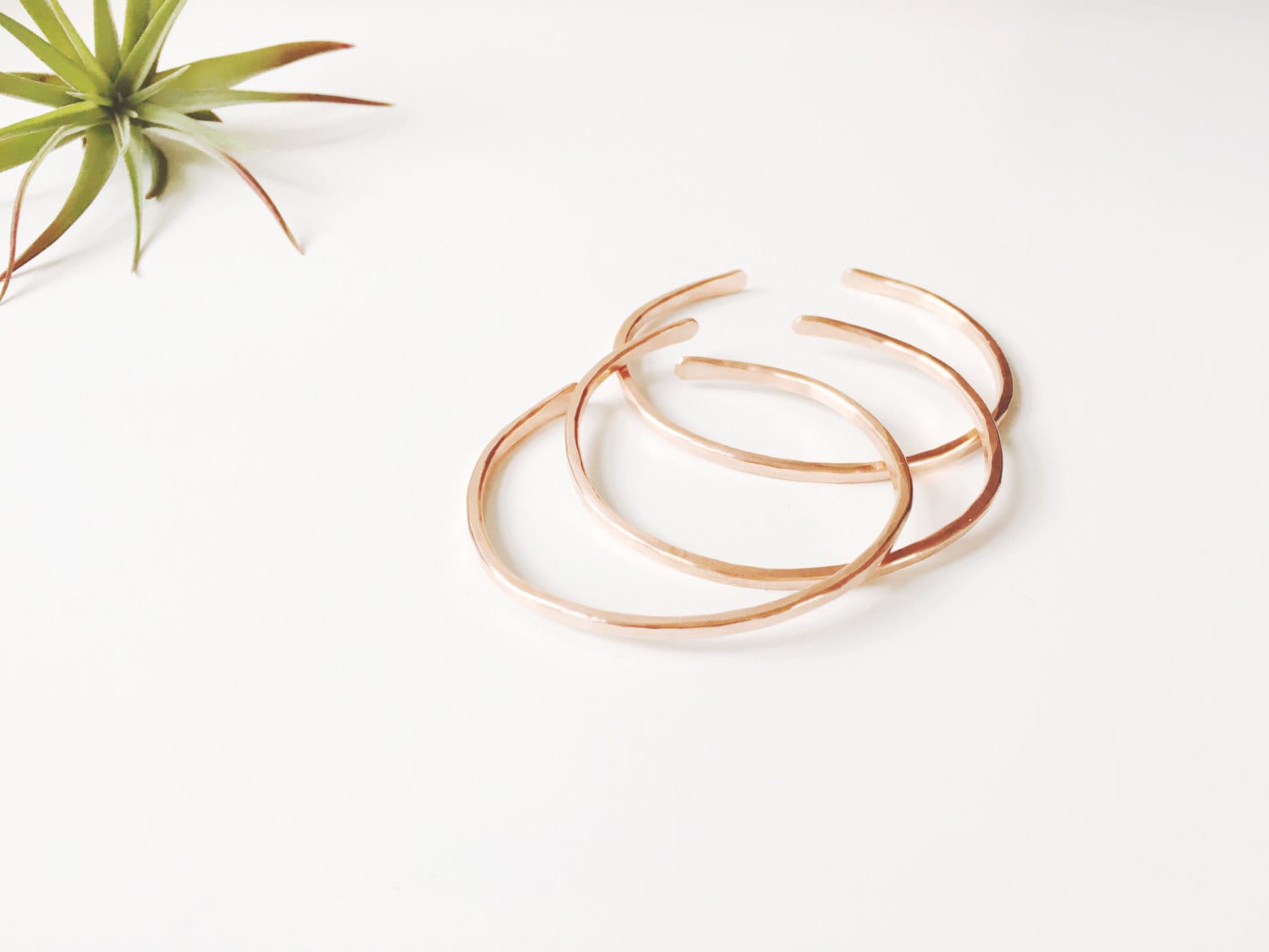 Minimalist Copper Stacker Stacking Bracelet Rose Gold - Etsy