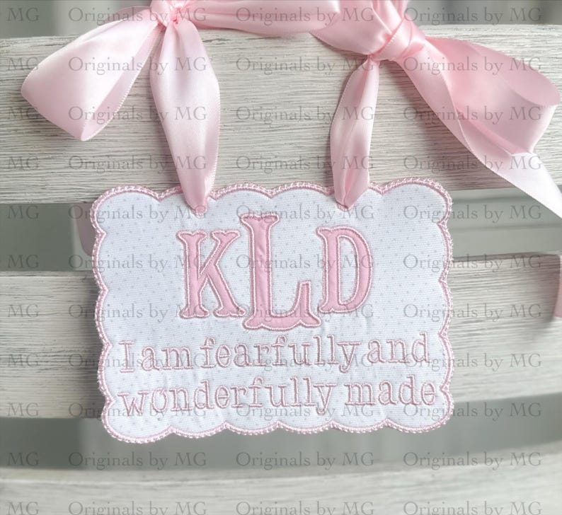 Embroidered Hospital Crib Banner: Nursery Decor Plaque - Etsy