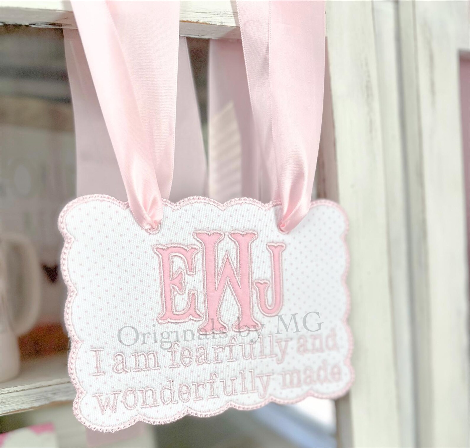 Embroidered Hospital Crib Banner: Nursery Decor Plaque - Etsy