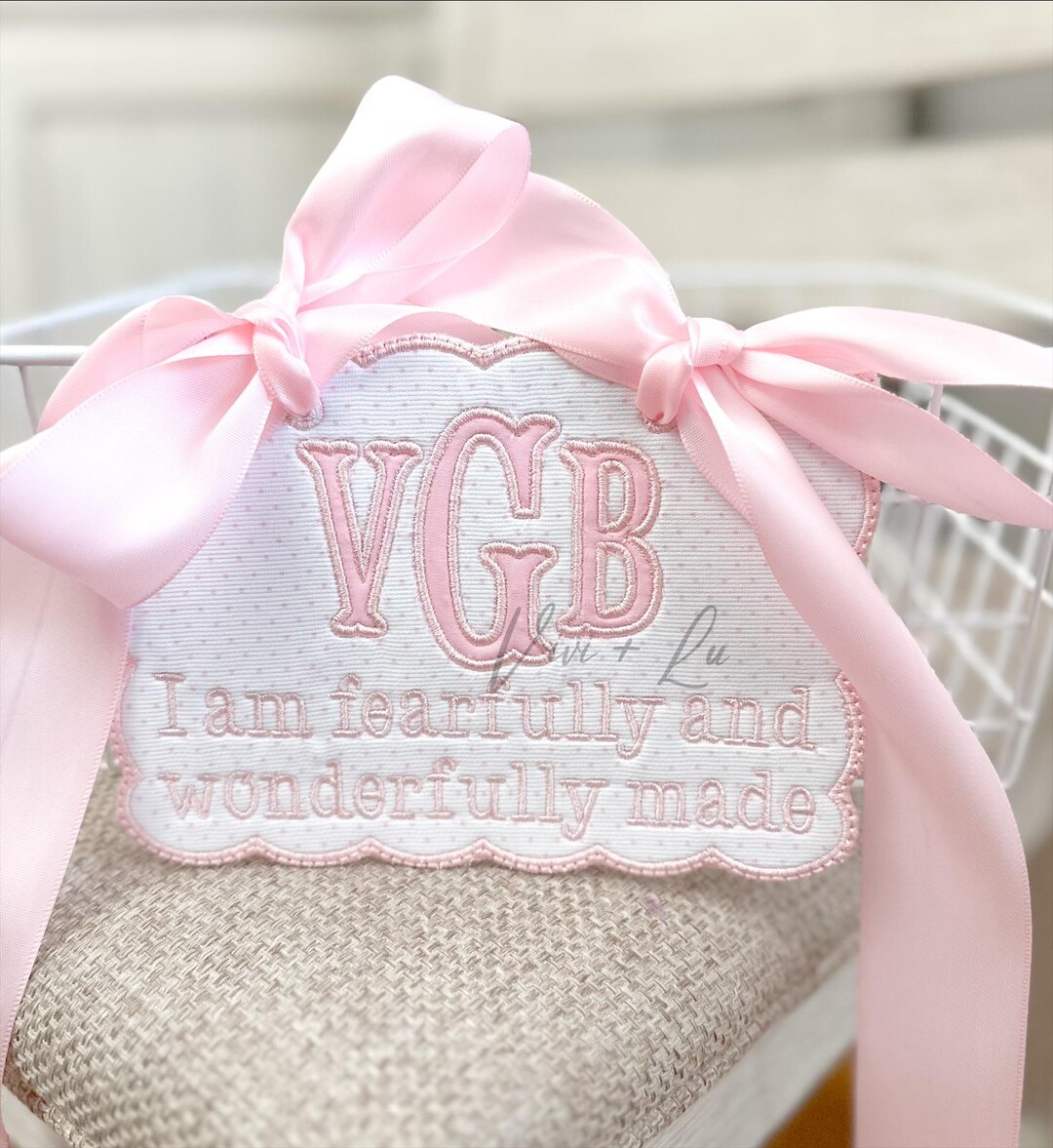 Embroidered Hospital Crib Banner: Nursery Decor Plaque - Etsy