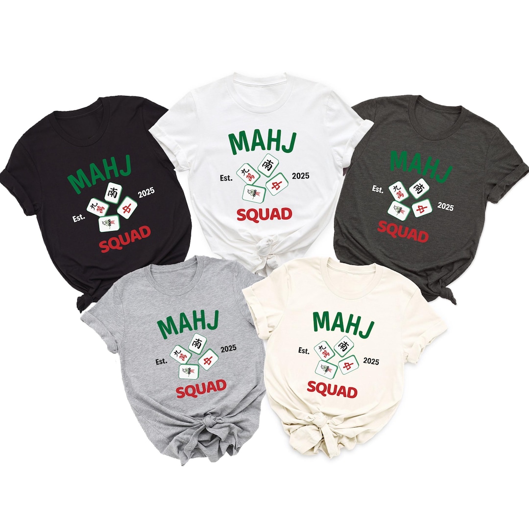 Mahjong Group Shirt With Custom Year, American Mahjong, Funny Game ...