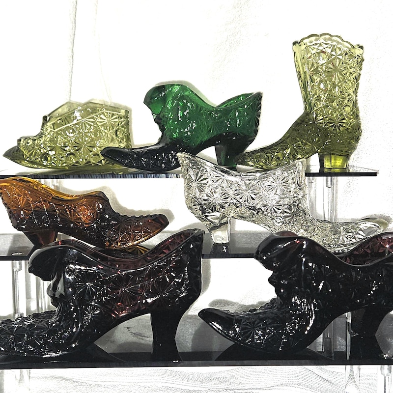 Fenton Glass Shoes Slippers - Etsy