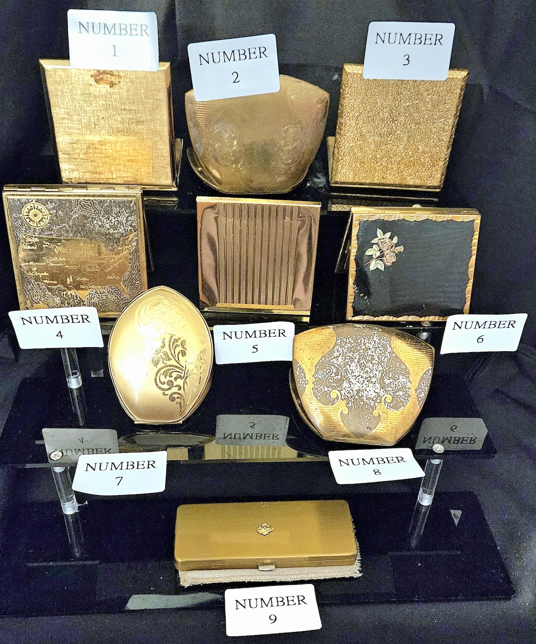 NEW #2 Vintage Powder Compact Collection. - Etsy