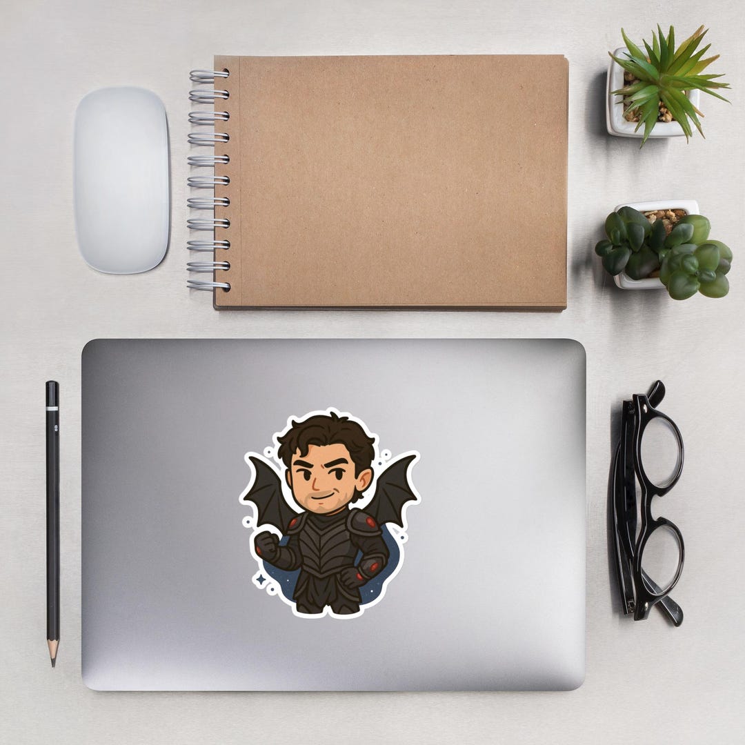 ACOTAR Cassian-inspired Vinyl Sticker | ACOTAR Chibi High Lord ...