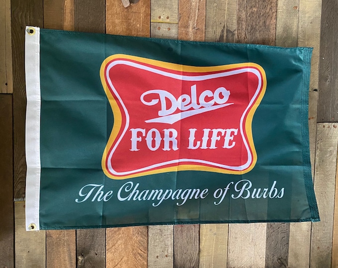 Champagne of Burbs Delco Flag. - Etsy