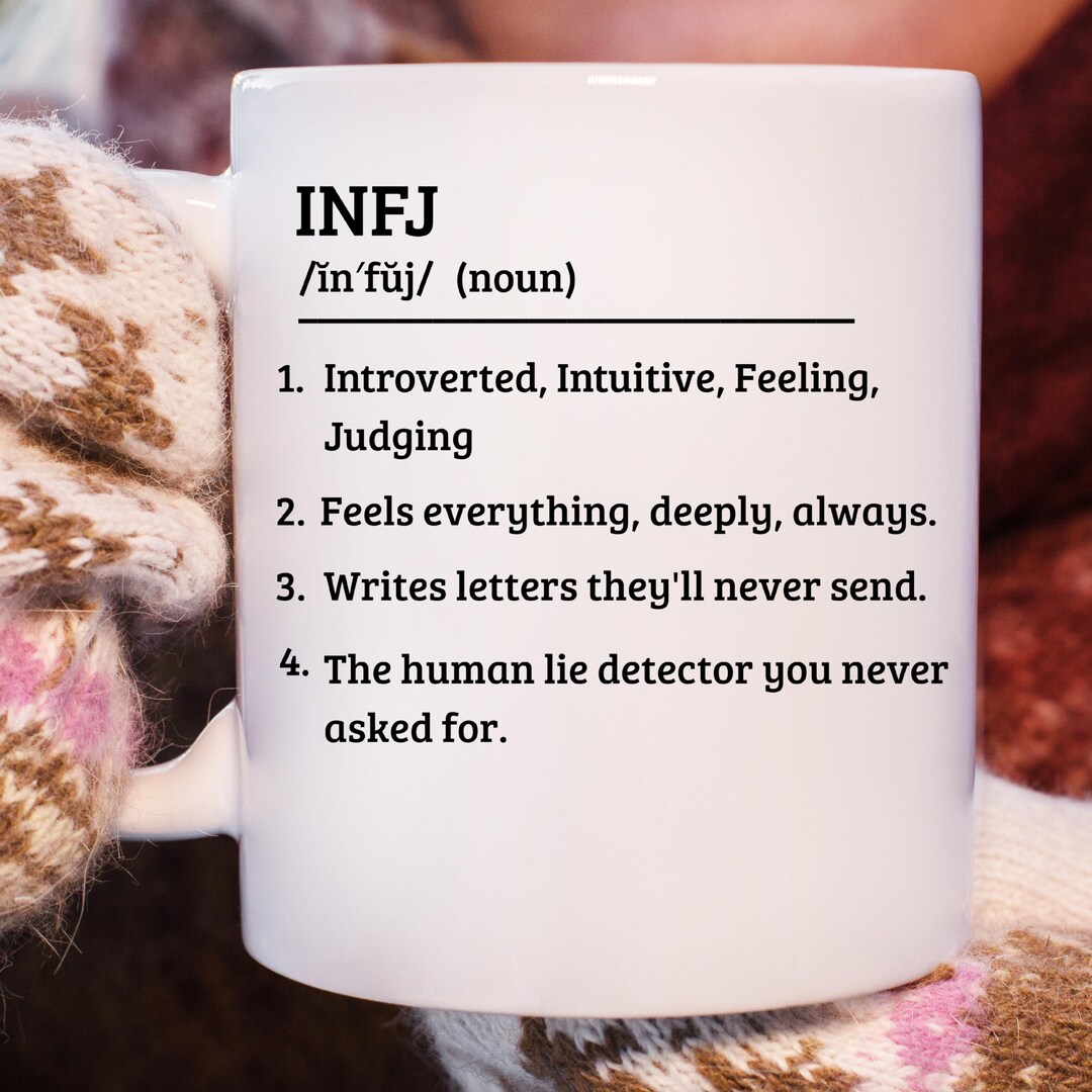 INFJ Mug - Rare & Deep Personality Gift - Myers Briggs Coffee Cup for ...