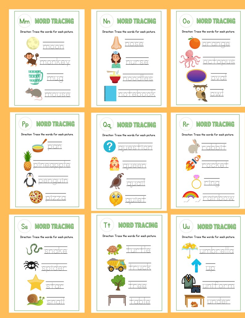 50 Line Tracing Worksheets for Kids | Line Tracing Printables | ABC ...