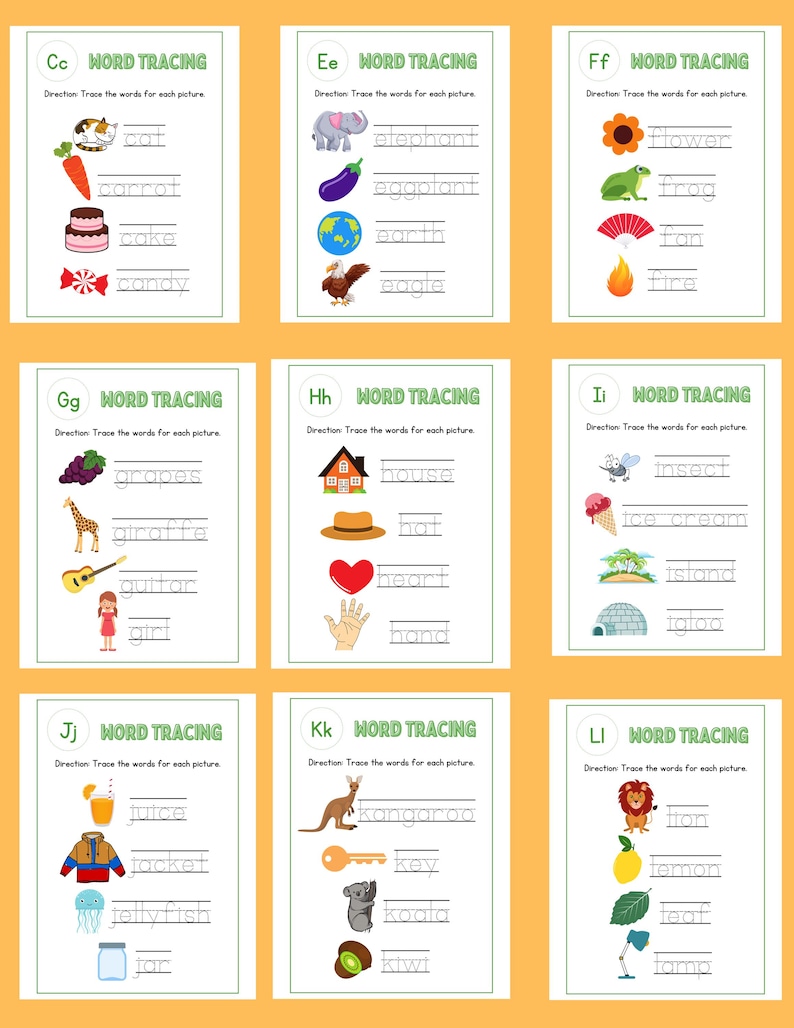50 Line Tracing Worksheets for Kids | Line Tracing Printables | ABC ...