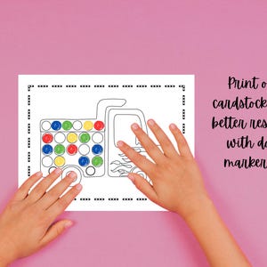 Printable Dot Marker Trucks Activity Book for Toddlers, 15 Pages ...