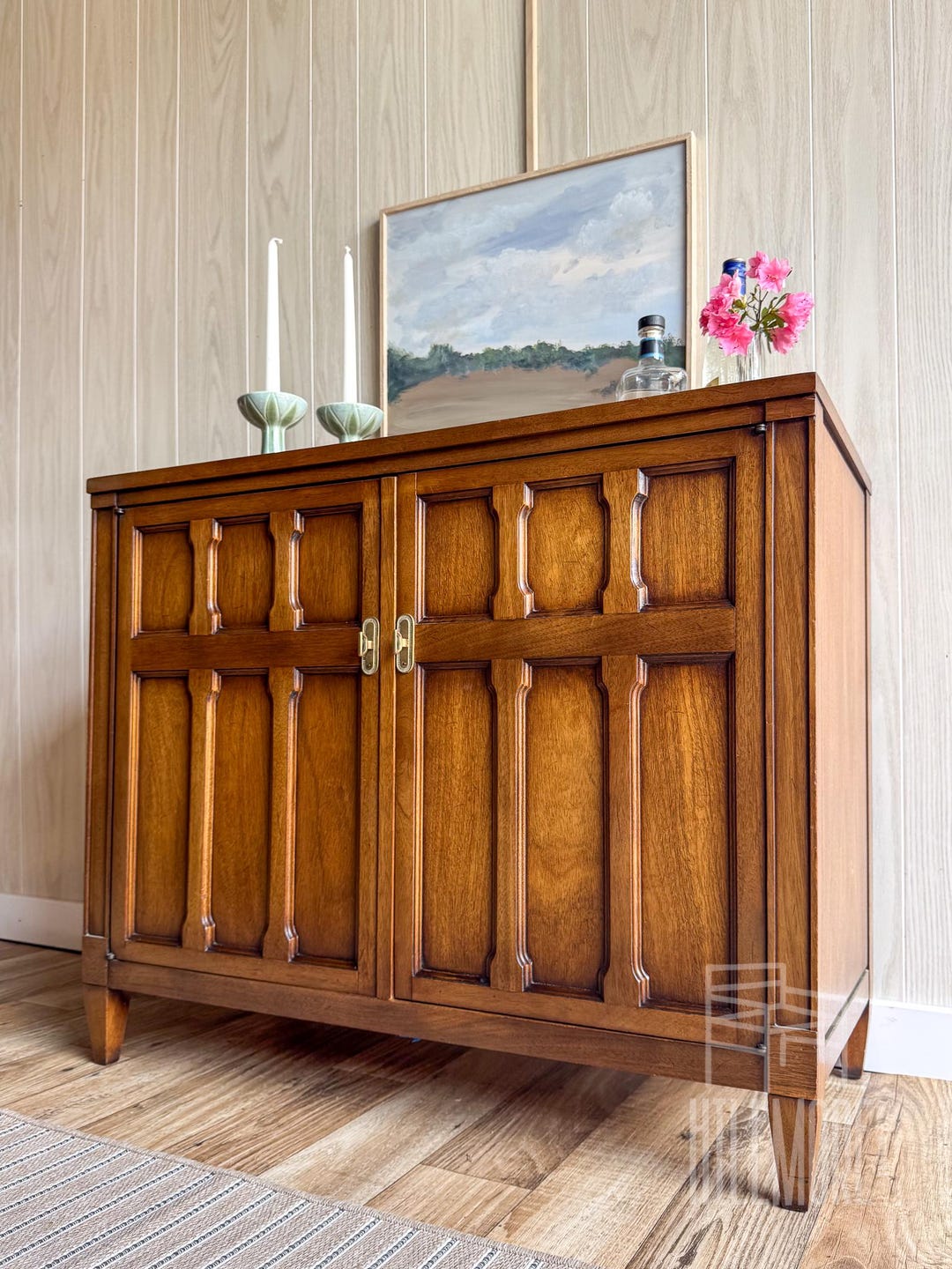 SOLD! Drexel Triune Mahogany Cabinet in ORIGINAL Finish (refreshed) - Etsy