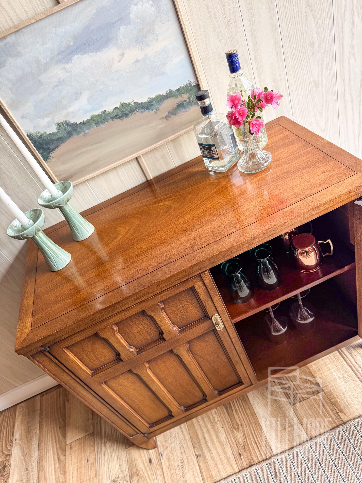 SOLD! Drexel Triune Mahogany Cabinet in ORIGINAL Finish (refreshed) - Etsy