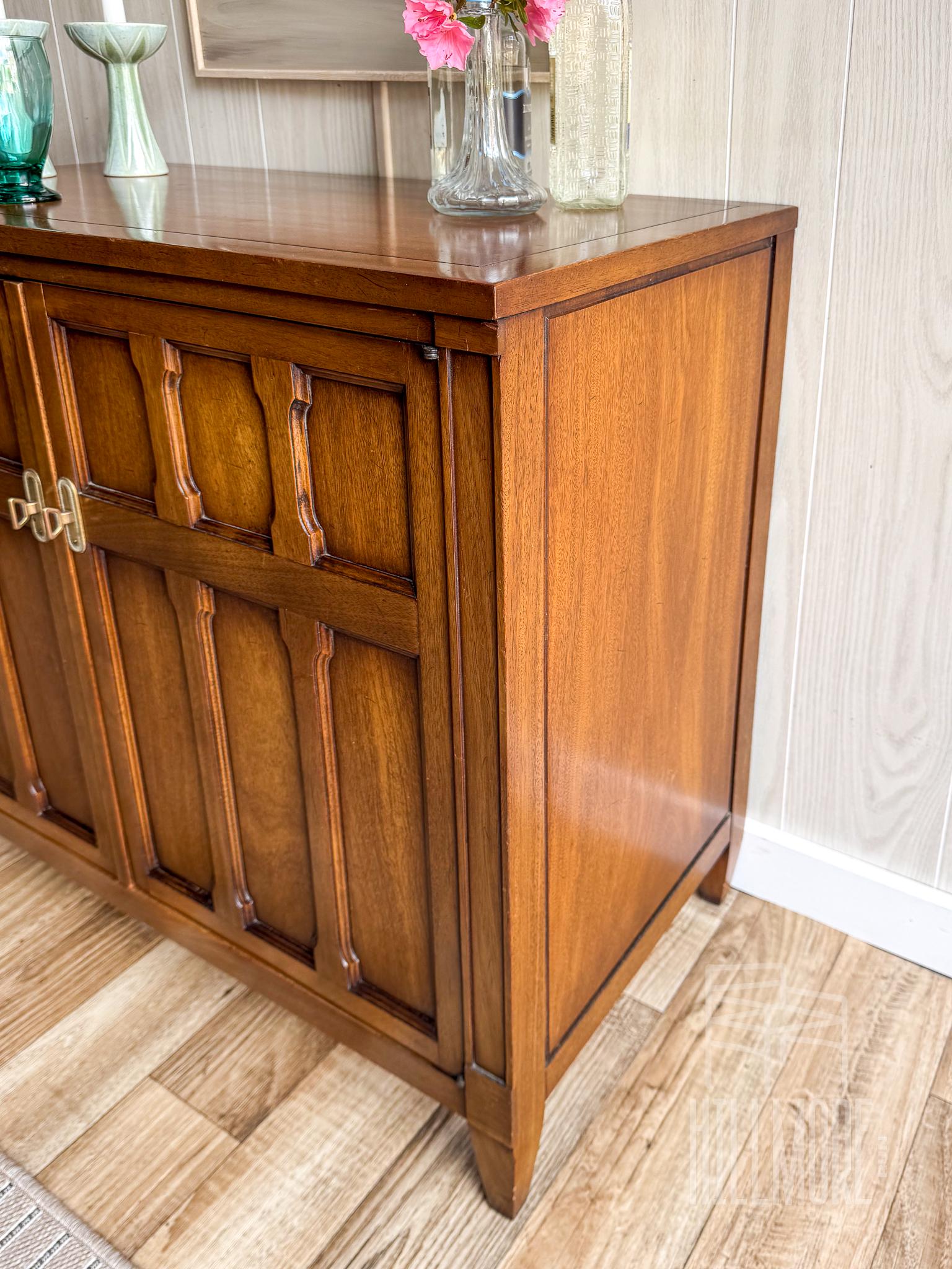 SOLD! Drexel Triune Mahogany Cabinet in ORIGINAL Finish (refreshed) - Etsy