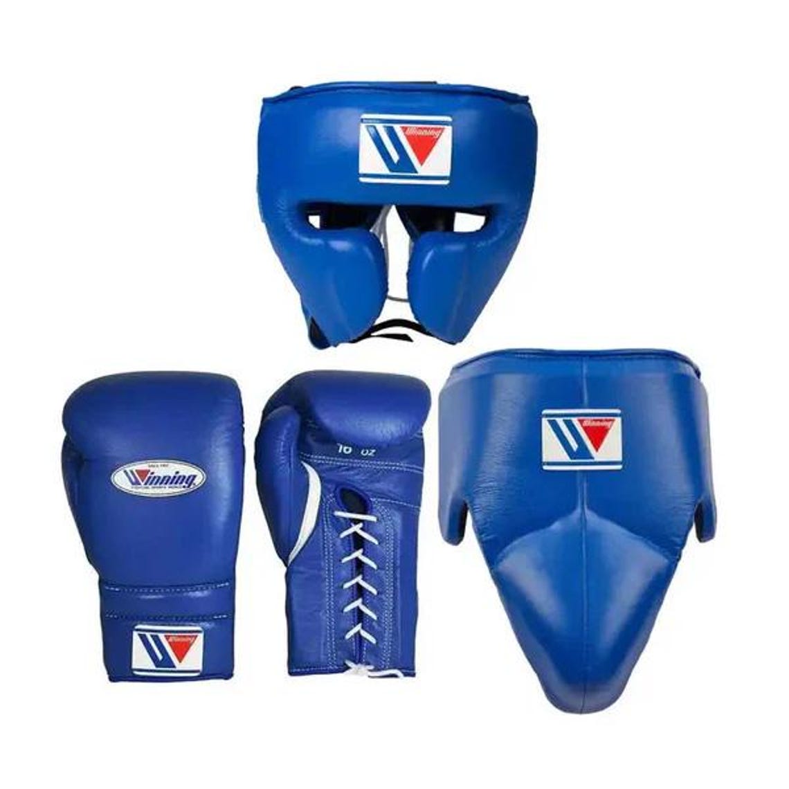 Custom Made Winning Boxing Set, Winning Gloves, Head & Groin Guard ...