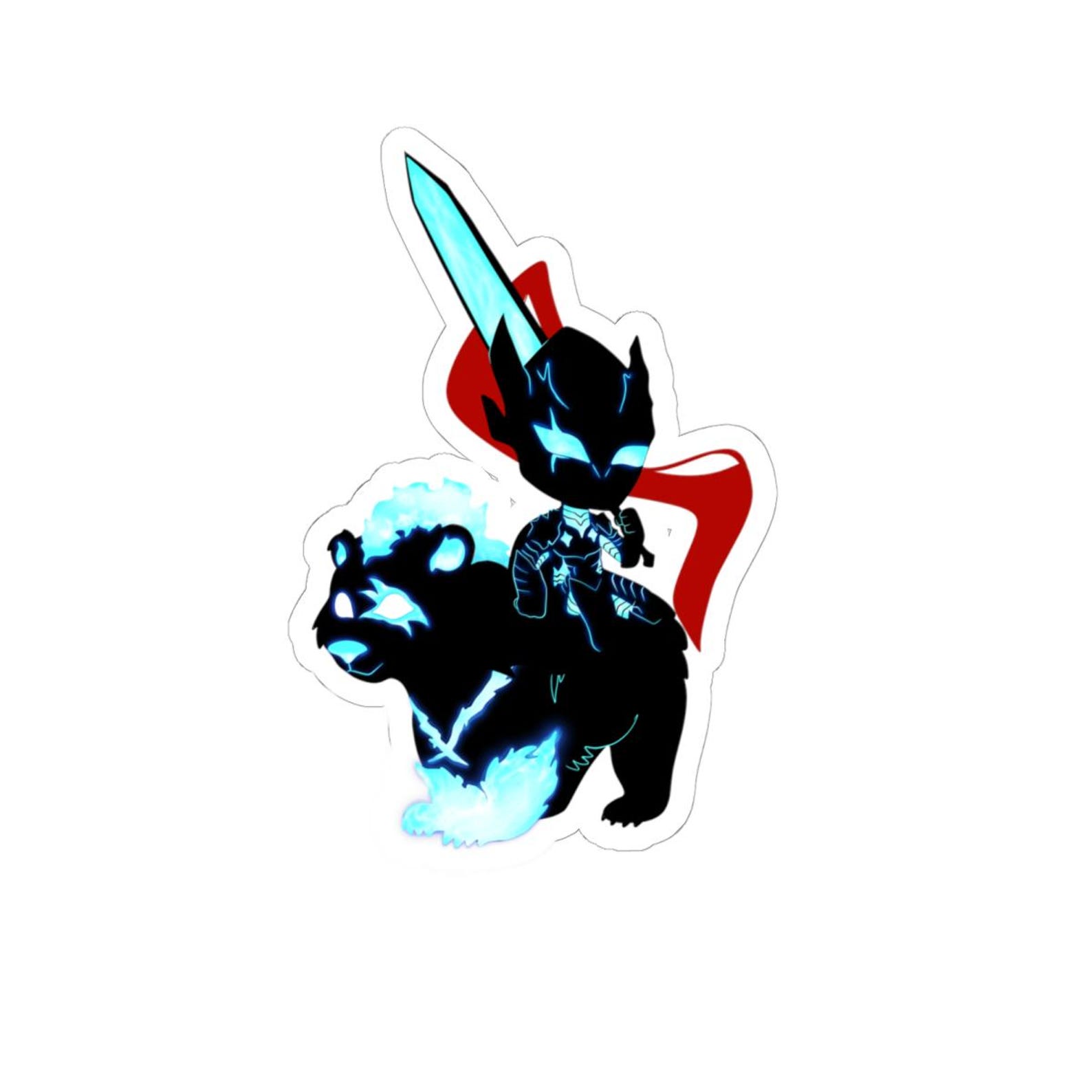 Igris Riding Tank Solo Leveling Shadows Kiss-cut Stickers - Etsy
