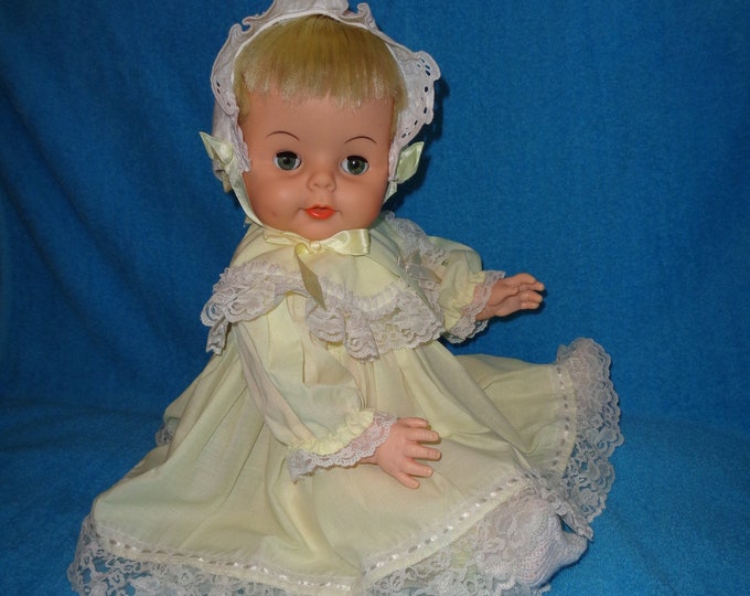 Deluxe Reading 1965 21" BABY BOO Doll ~pinwheel Eyes Vinyl/plastic ...
