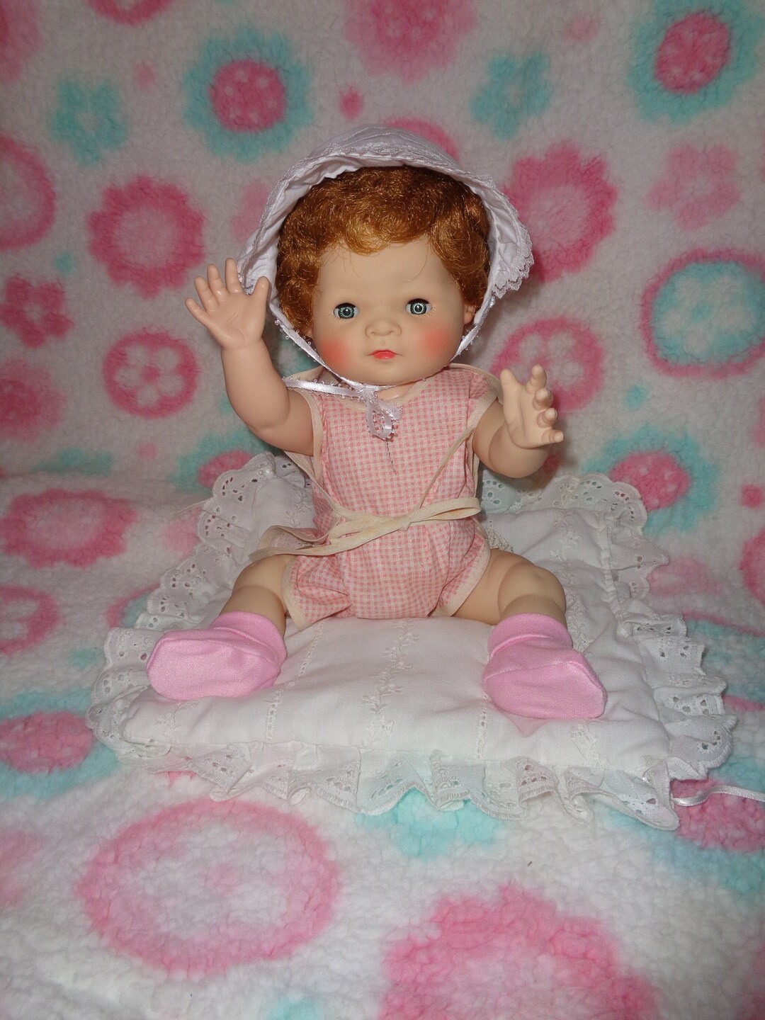 American Character 1958 INFANT TOODLES TRAVELS Baby Doll 16 Tosca Hair ...