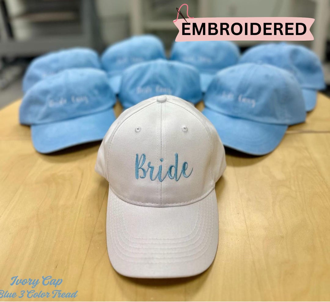 Embroidered Bride Squad Hats ,bride and Groom Hats, Custom Wedding ...