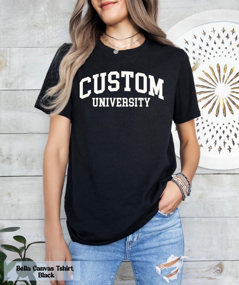 Comfort Colors Customized College T-shirt, Custom University Shirt ...