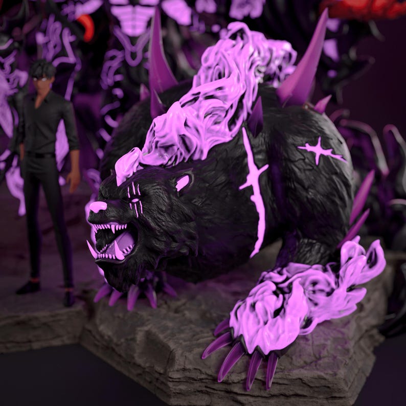 Solo Leveling Diorama STL – High-quality 3D Printable Model With 6 ...