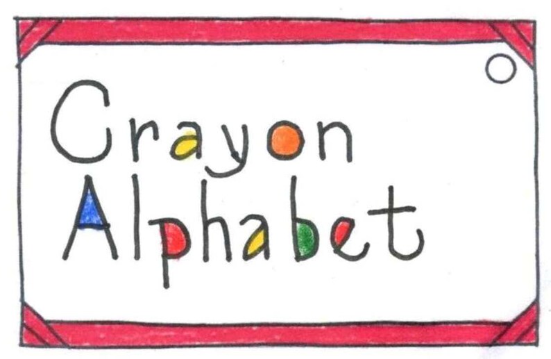 Alphabet Flashcards, Crayon Themed, Laminated , Bonus Shape Flashcards ...