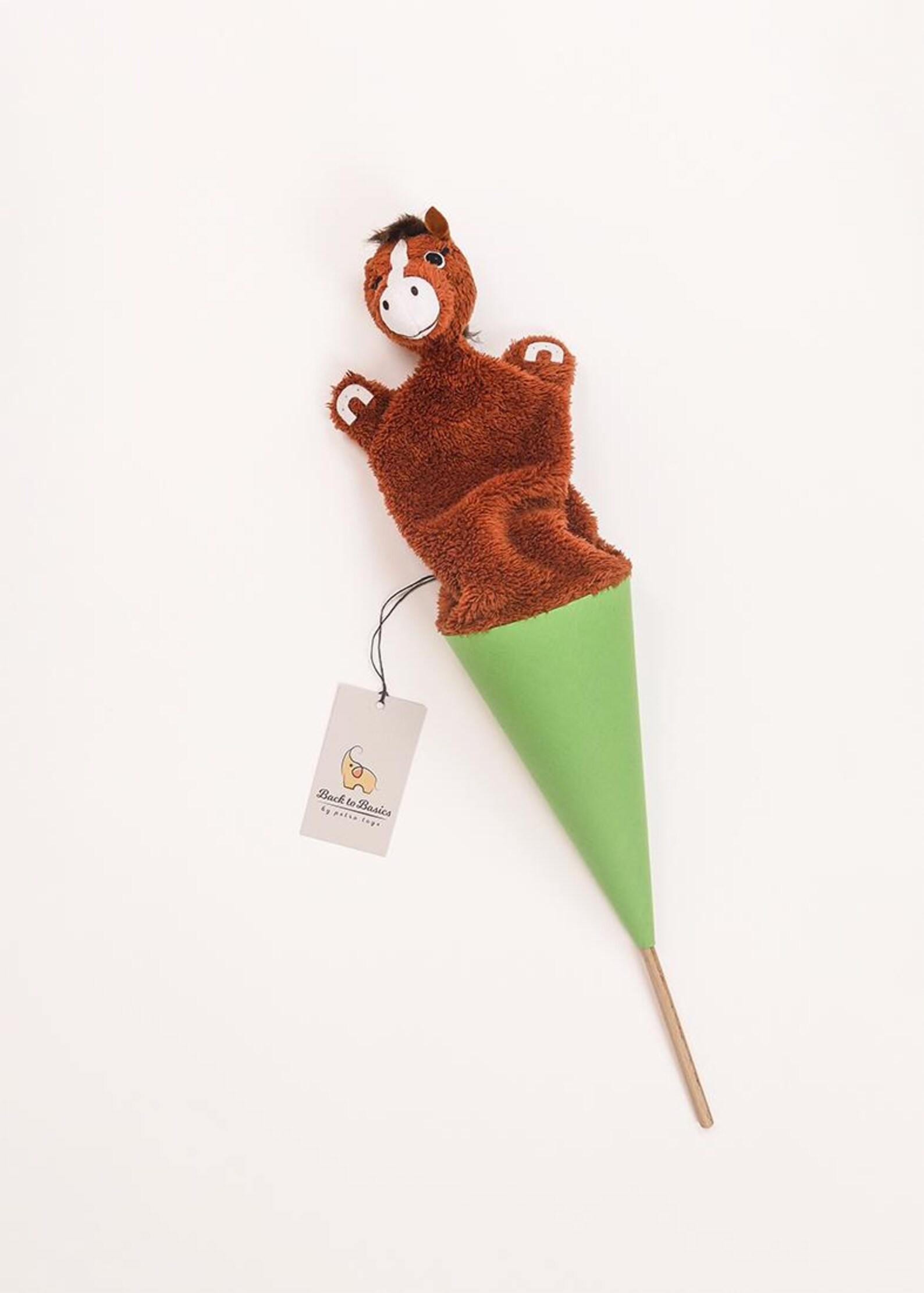 Peek-a-boo Horse Cone Puppet | Pop up Toy Puppet | Push up Stick Hand ...