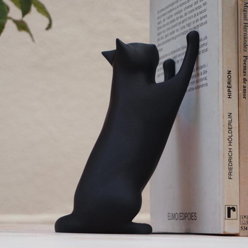 Cat Bookends Minimalist - Etsy