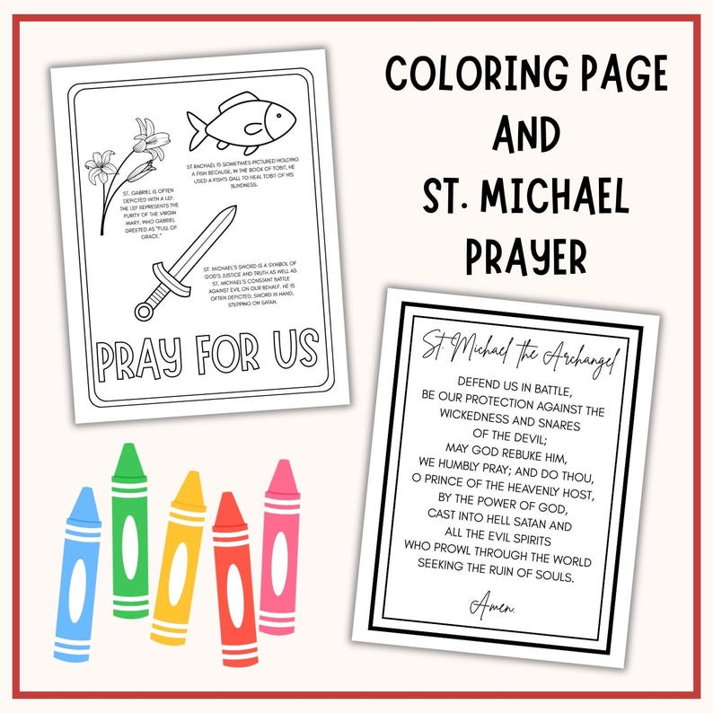 Feast of the Archangels Printable Activity Packet for Kids | Catholic ...