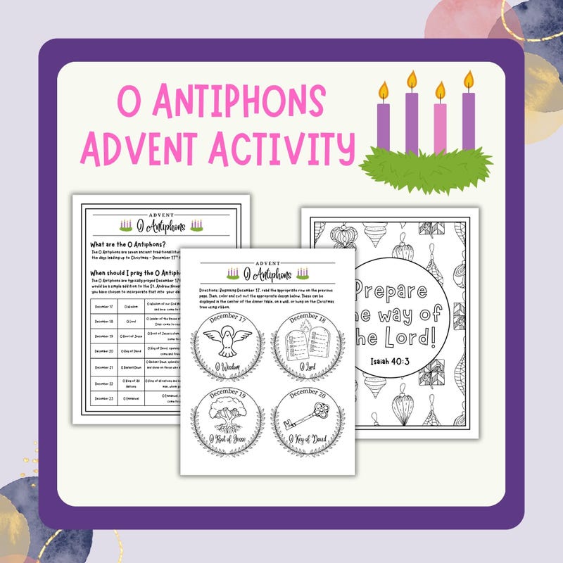 O Antiphons Printable - Etsy