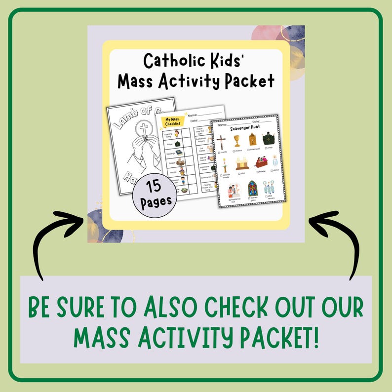 Catholic Mass Coloring Pages for Kids | Faith-based Craft | Sunday ...