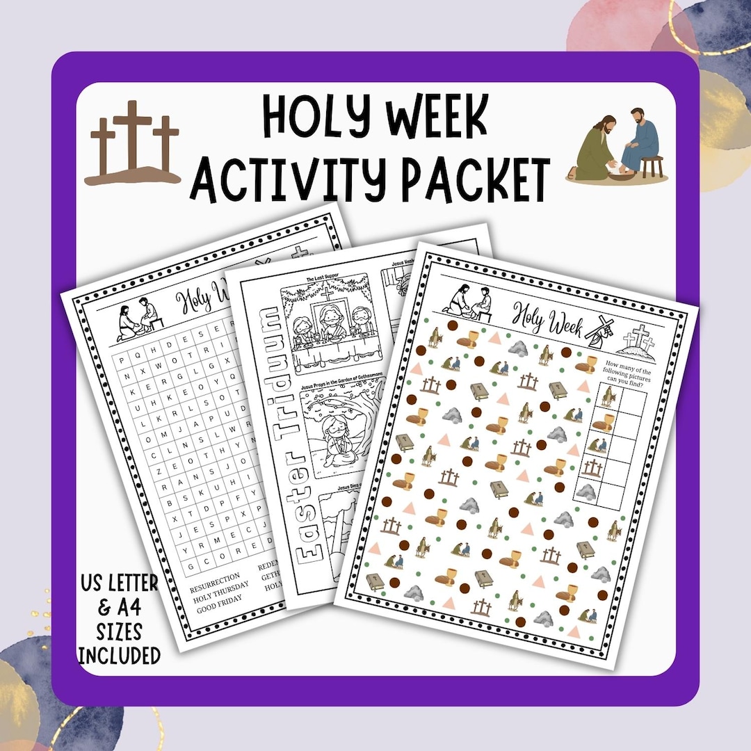 Holy Week and Triduum Activity Packet for Catholic Kids (digital ...
