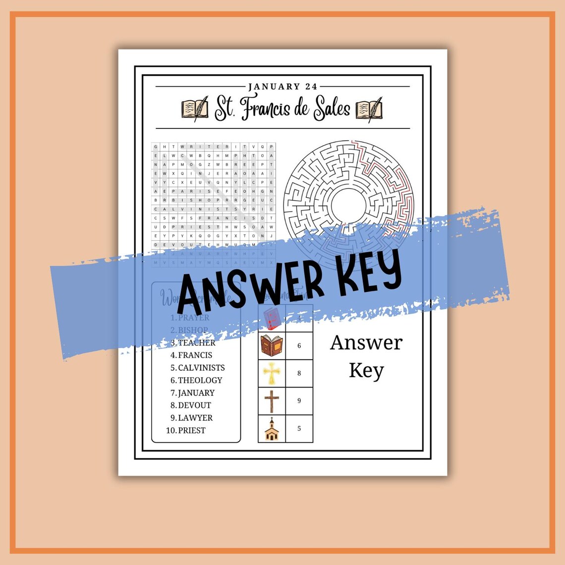 St. Francis De Sales Activity Packet for Catholic Kids (digital ...