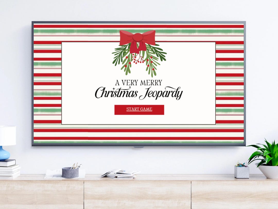 Christmas Jeopardy Game Template L Holiday Party Trivia Game Jeopardy ...