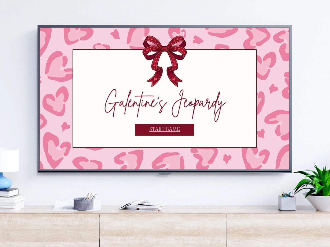 Galentines Day Jeopardy Game Template | Valentines Day Party Trivia ...