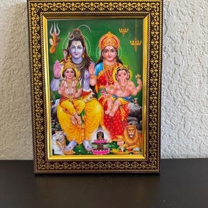 Pooja Room (8x6 Inch) God Photo Frames/ Hindu God & Goddess / Divine ...