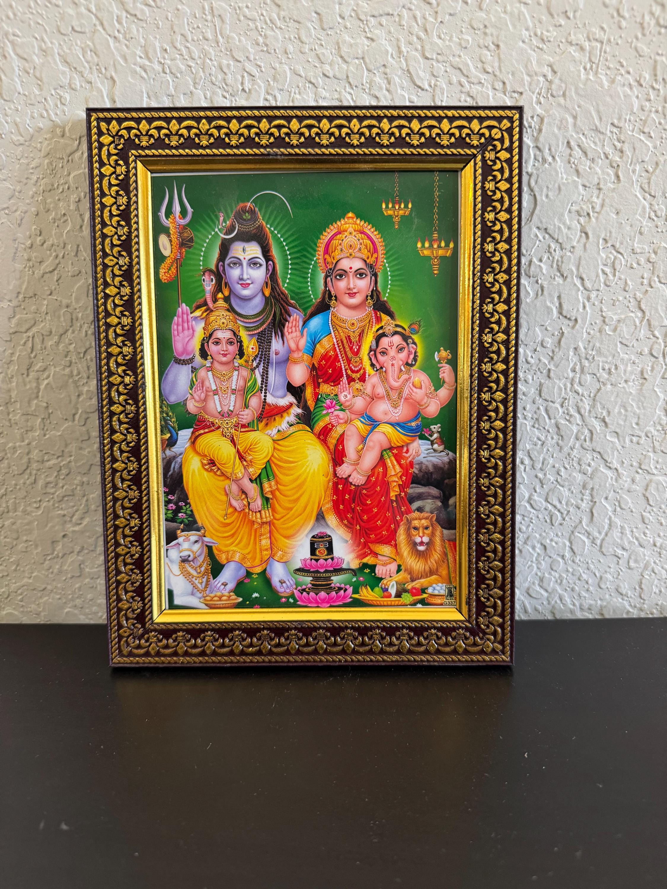 Pooja Room (8x6 Inch) God Photo Frames/ Hindu God & Goddess / Divine ...