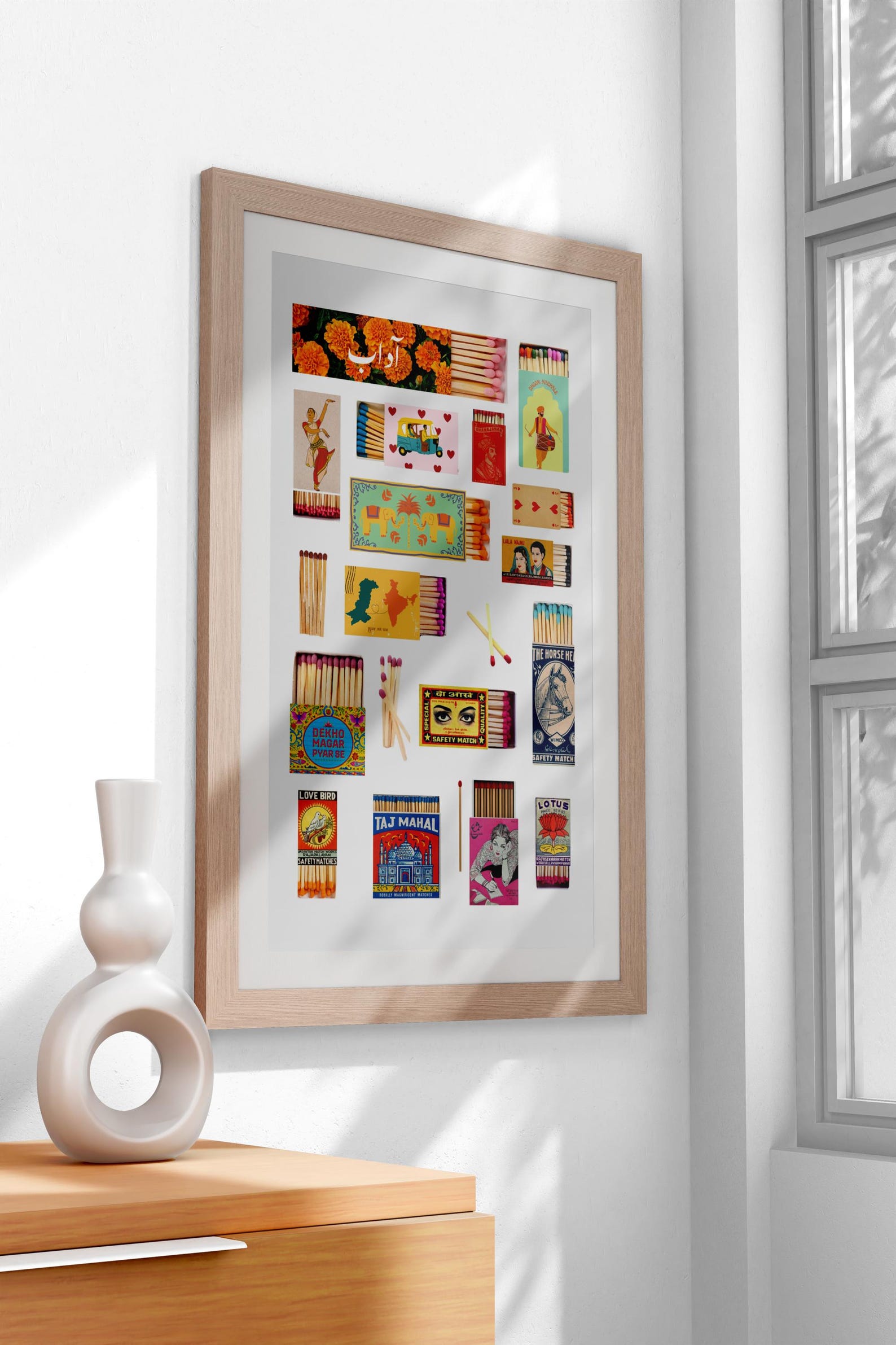 Indian Matchbox Print | Pakistan Matchbox | Vintage India | Indian Wall ...