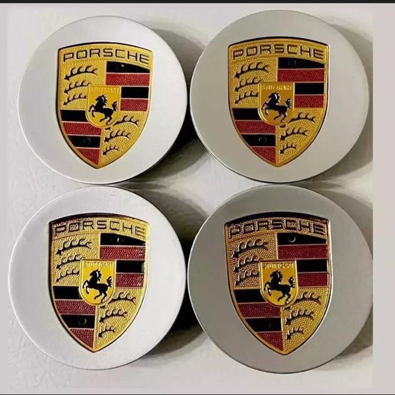 Porsche Center Cap Sticker - Etsy