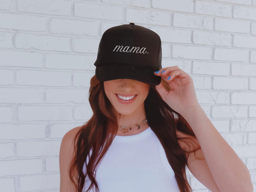 Mama Trucker Hat, Mama Embroidered Hat, New Mama Hat, Mothers Day Gift ...