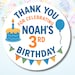 Custom Birthday Stickers – Personalized Party Favor Labels – Kids ...