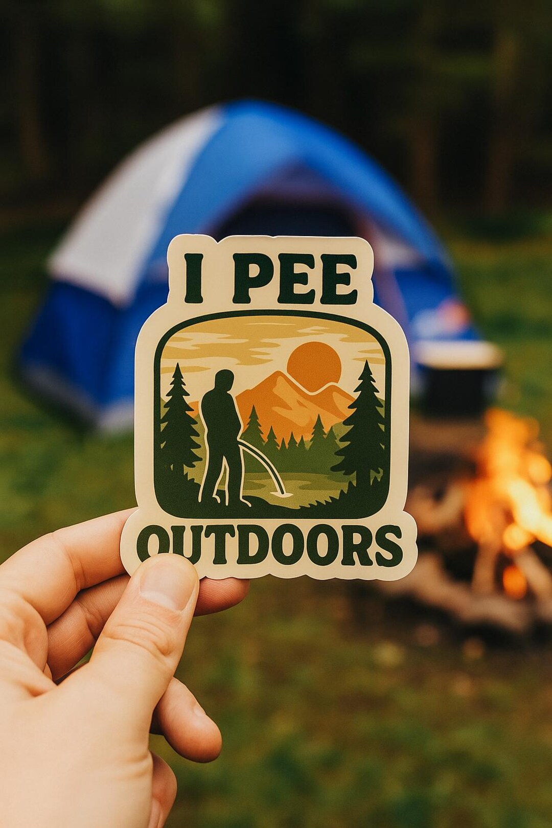 Funny Camping Stickers or Magnets | Gift for Nature Lover | Nature ...